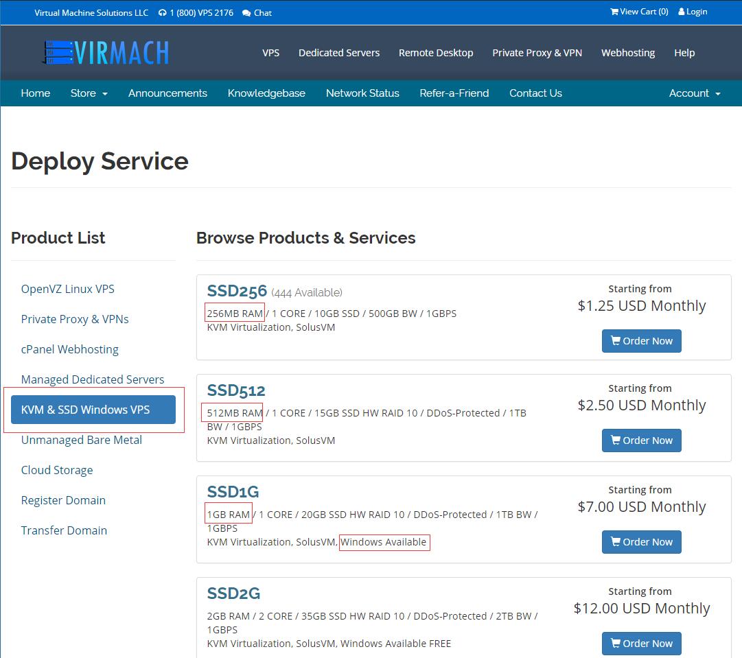 超便宜的美国VPS VirMach 购买流程-VPS1352主机测评