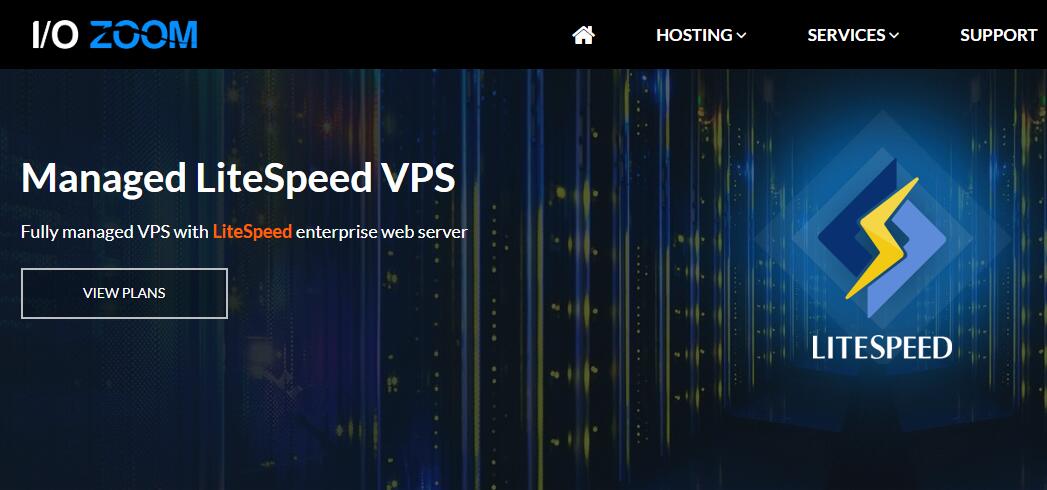 I/O Zoom 建站VPS推荐 – LiteSpeed Web服务器 – 速度超快-VPS1352主机测评
