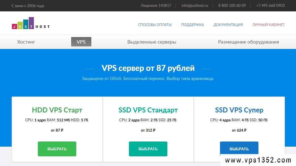 便宜俄罗斯VPS推荐 – CN2线路无限流量支持-VPS1352主机测评